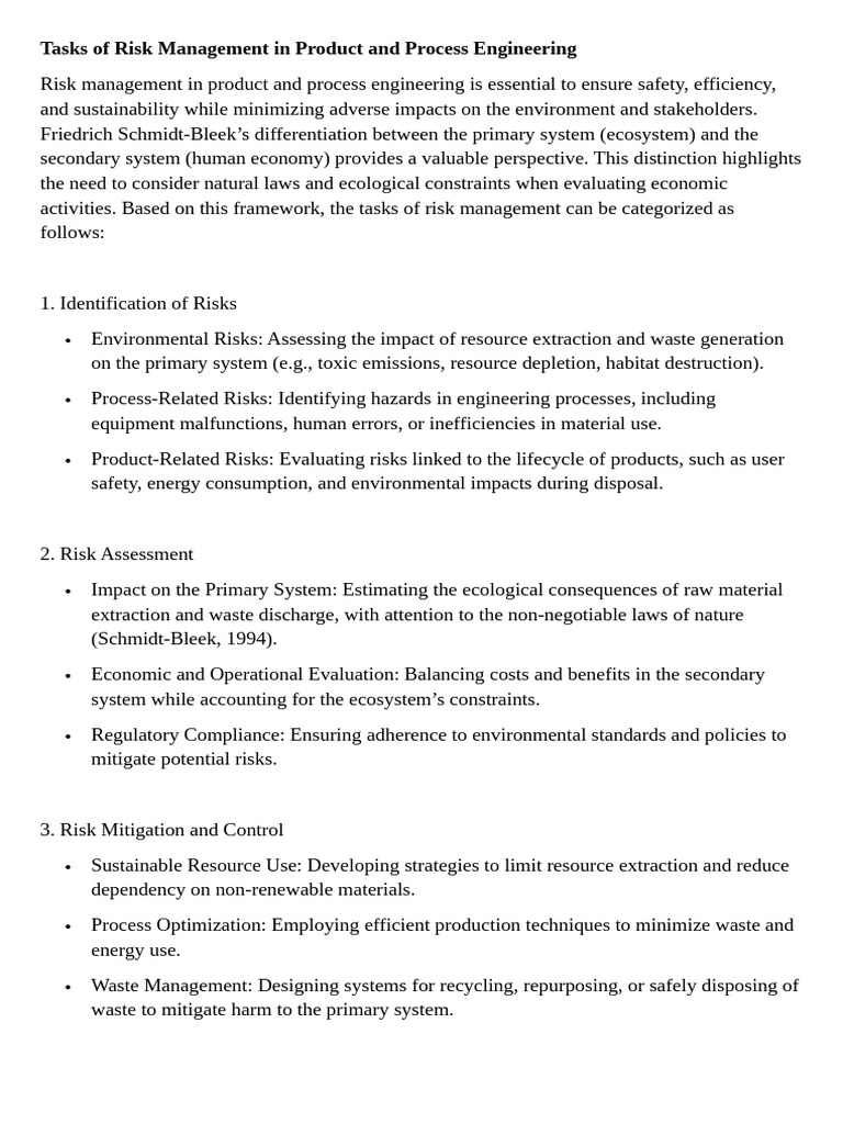 Risk Management in Engineering Processes | PDF | Risk | Risk Management