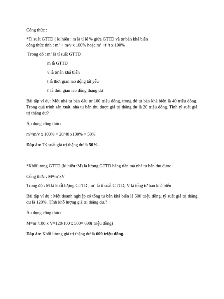 Công TH C KTCT Mac | PDF