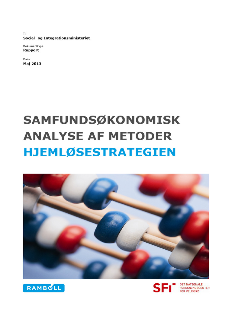 Hjemloesestrategien Samfundsoekonomisk Analyse Af Metoder | PDF