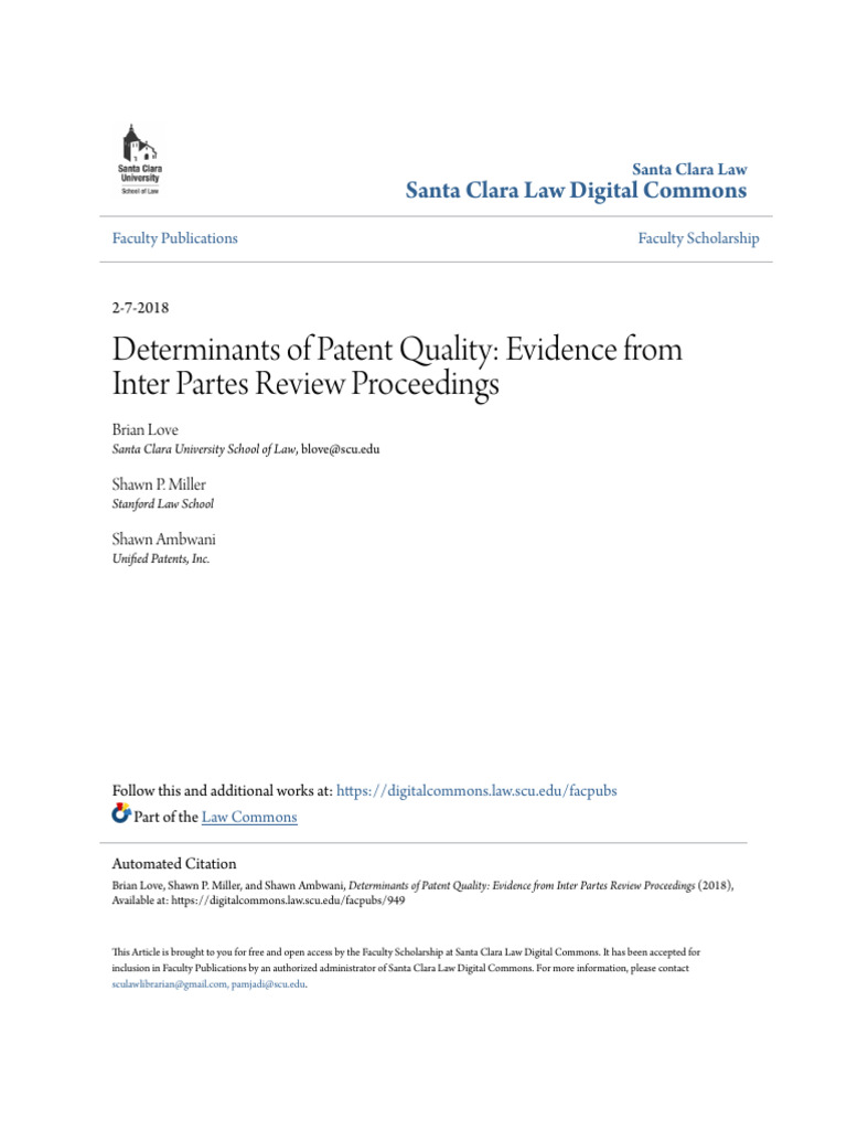 (Ex.) Determinants of Patent Quality_ Evidence from Inter Partes Review ...