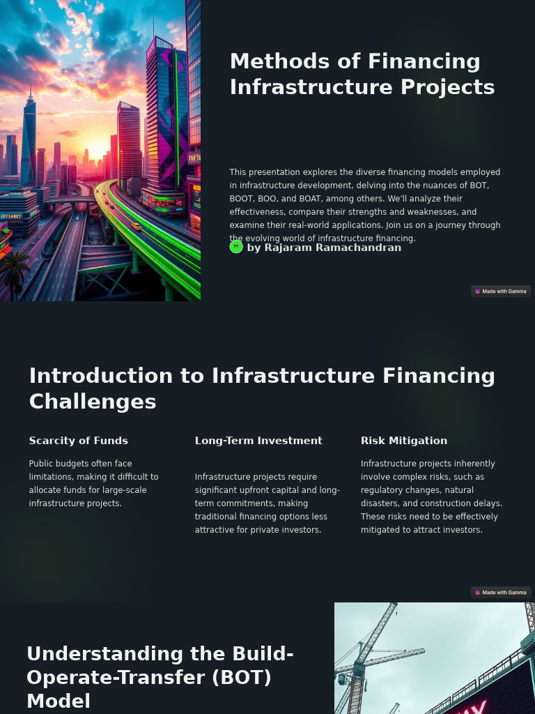 Financing Models for Infrastructure Projects | PDF | Infrastructure ...