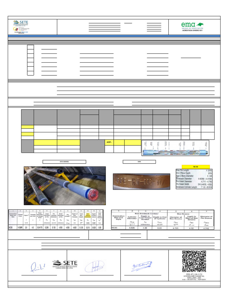 Drilling Jar Ppe-Rt-118-1172 (MT) | PDF