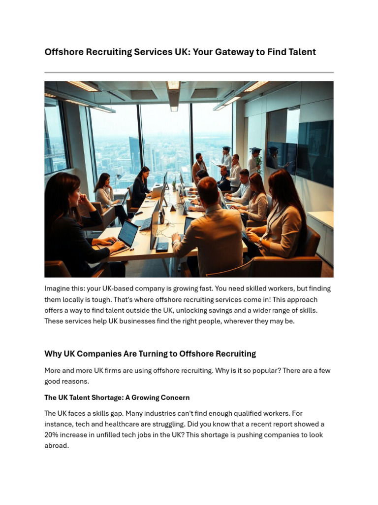 Offshore Recruitment Services UK | PDF | Recruitment | Business