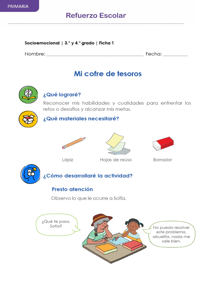 Ficha 1 Mi Cofre de Tesoros | PDF