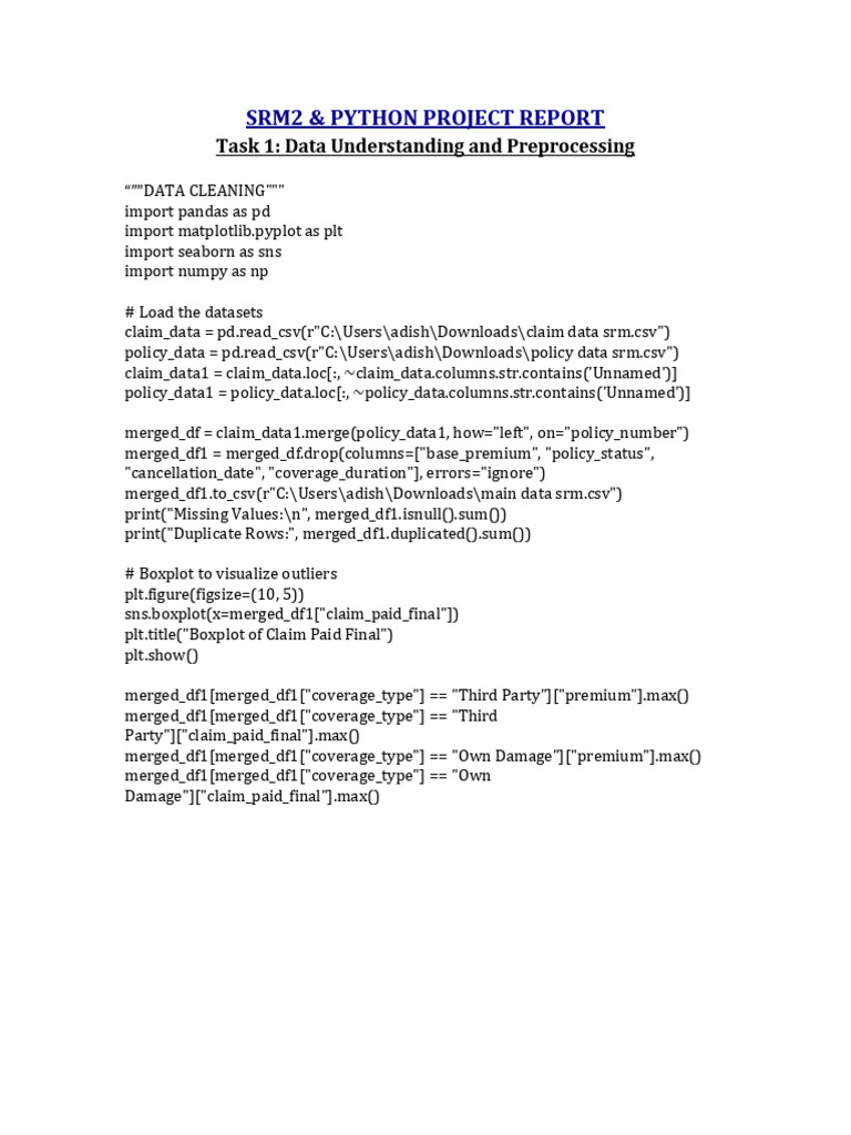 BSC Sem4 - srm2 & Python Project - Group No. 02 | PDF | Computer Programming | Statistical Analysis