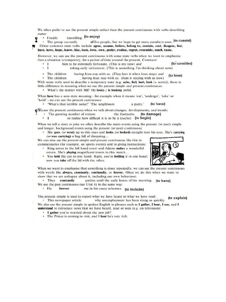 Present Simple and Continuous Intro 2 (1) | PDF