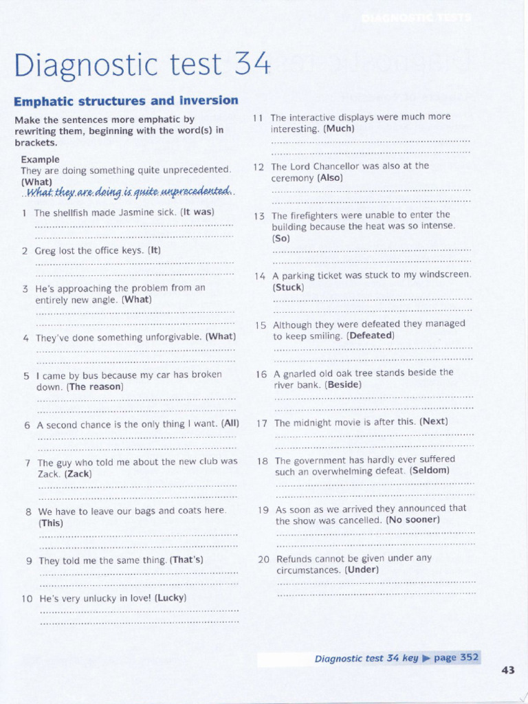 Emphatic Structures - Practice (1) | PDF