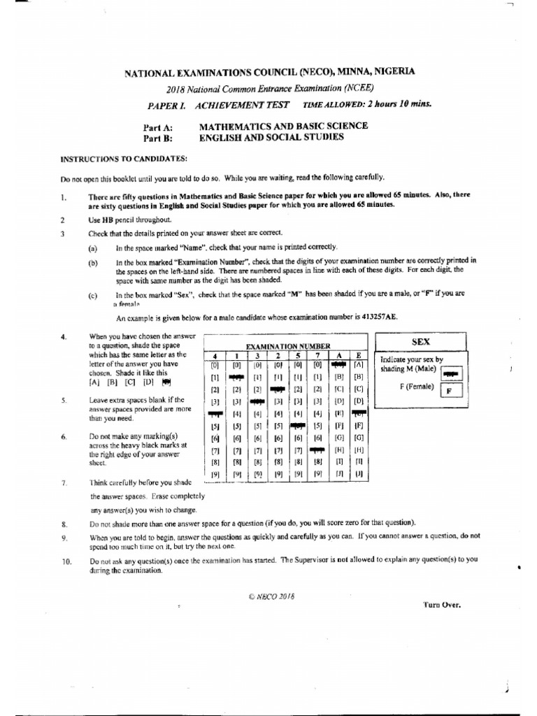 SSCE & JAMB Past Questions Package | PDF
