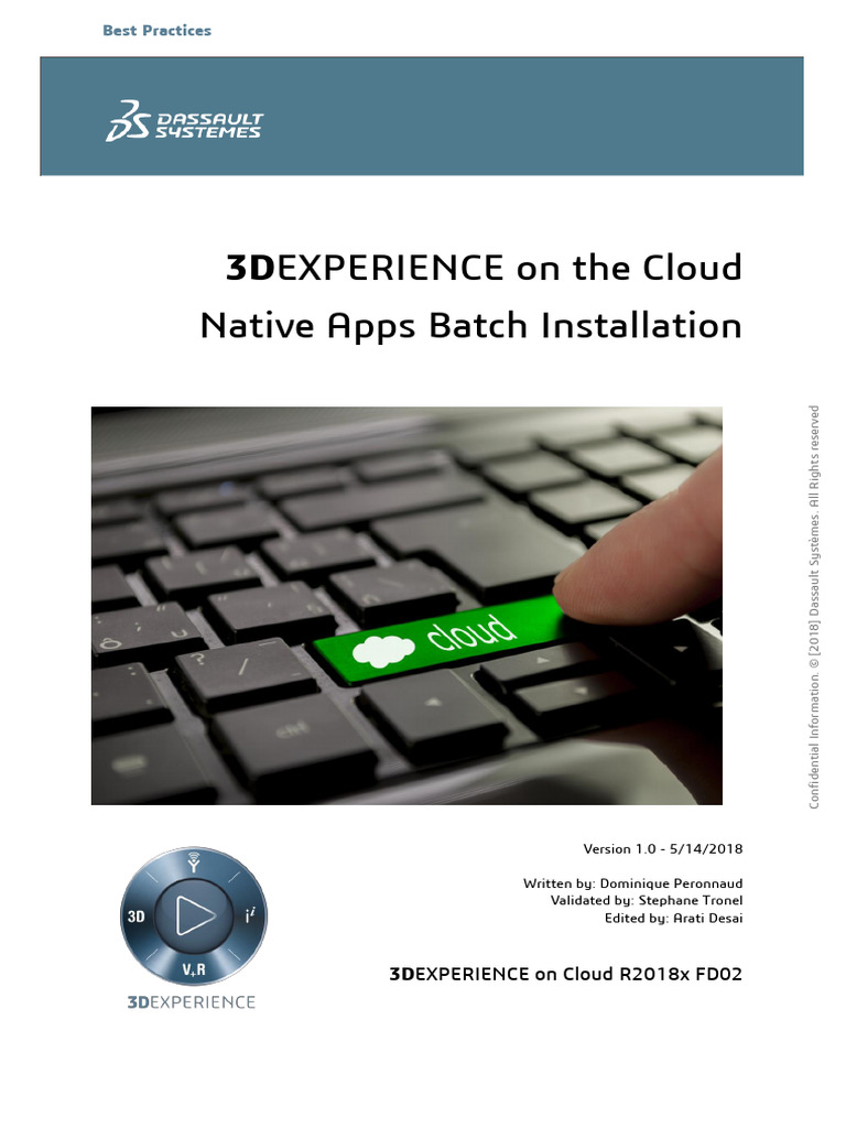 DS WhitePapers 3DEXPERIENCE on the Cloud Native Apps Batch Installation | PDF | Computer File ...