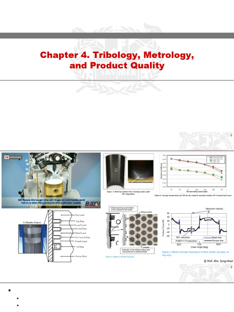 Chap4. Tribology, Metrology, and Product Quality | PDF | Wear | Friction