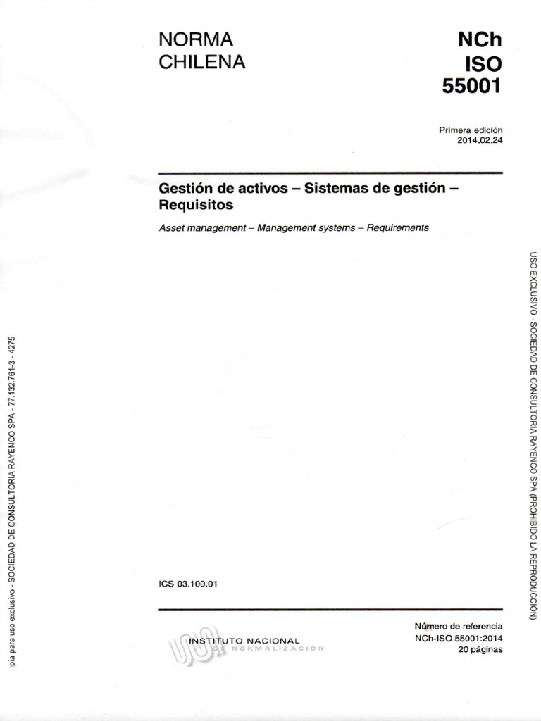 ISO NCH 55001 H120200717 - 19441515 | PDF