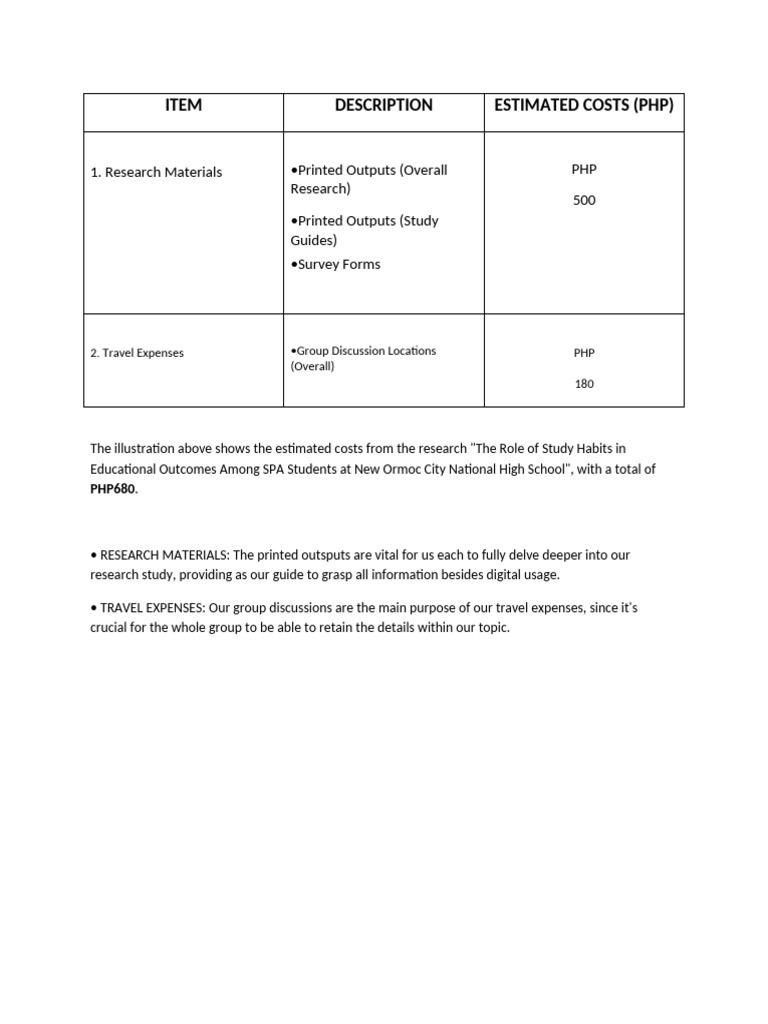 Chapter III Budgetary Requirements | PDF
