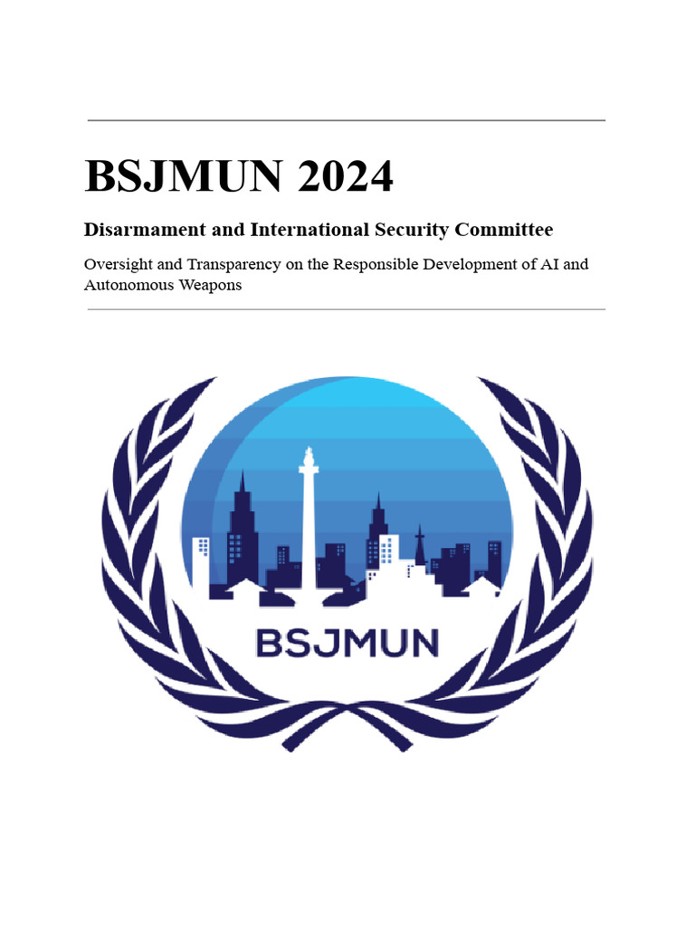 Marybelle Kaylea Herman - BSJ MUN Study Guide | PDF | Artificial ...