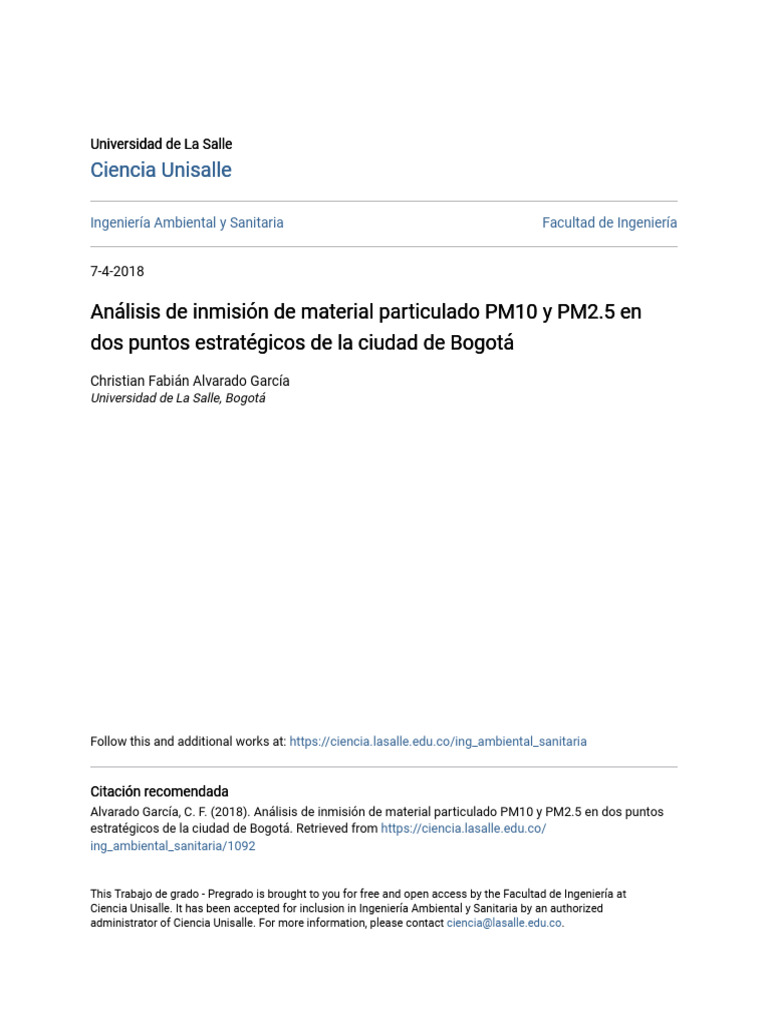 Viewcontent Cgi | PDF | La contaminación del aire | Partículas