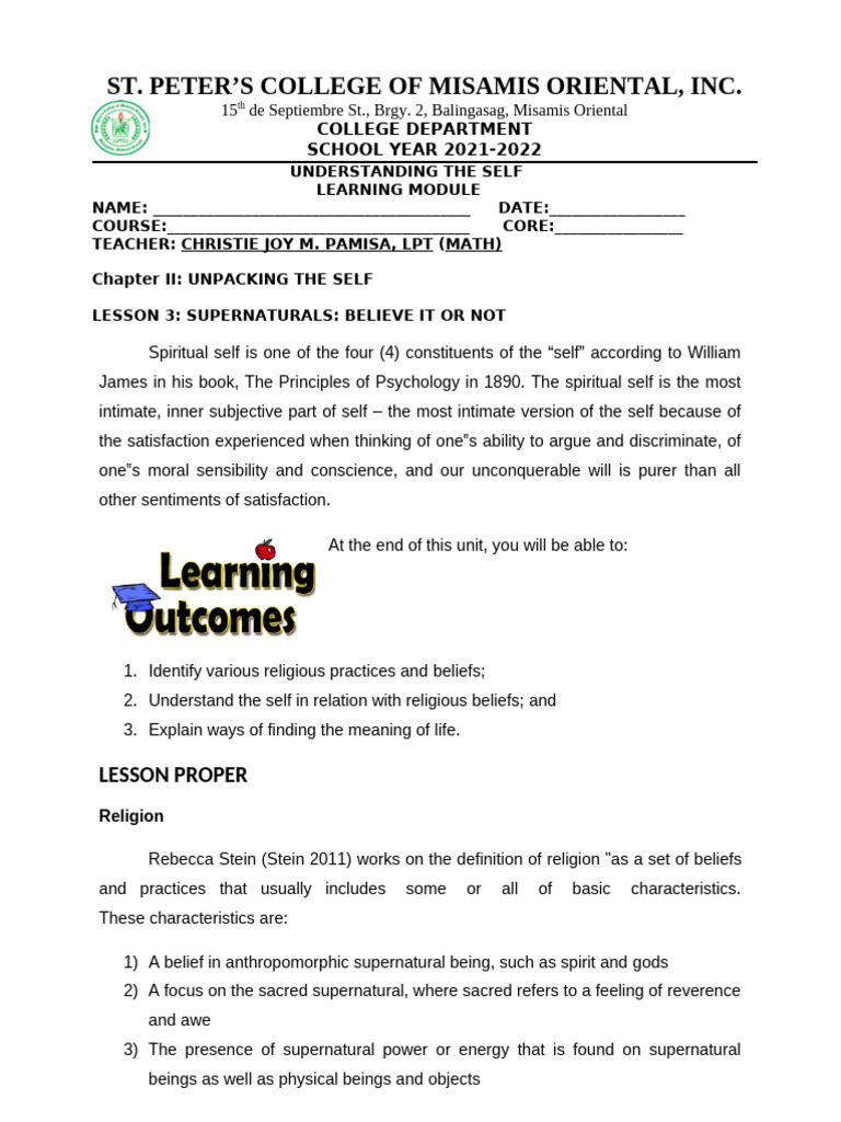 UTS Chapter Ll Lesson 3 (1) | PDF | Rituals | Torah