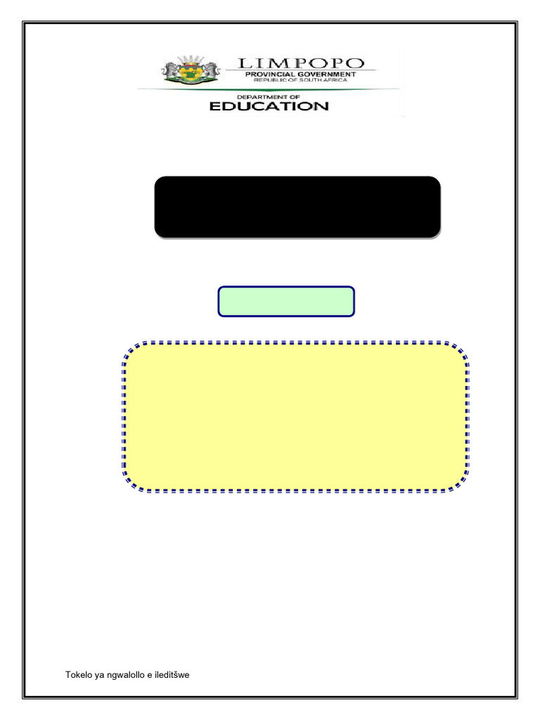 Sepedi Paper 1 Grade 10 Term 3 | PDF
