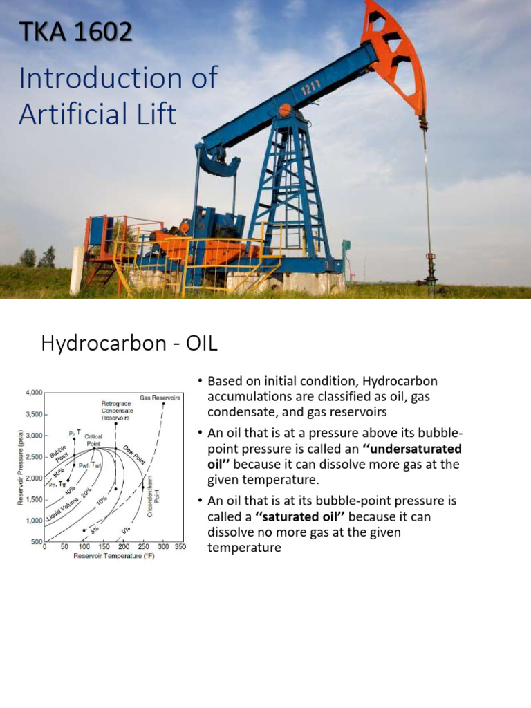 2024_W#2 Introduction of Artificial Lift | PDF | Petroleum Reservoir | Petroleum