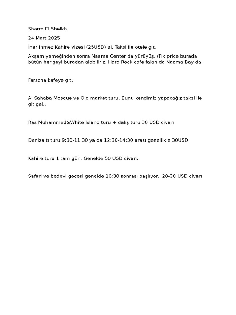 Sharm El Sheikh | PDF