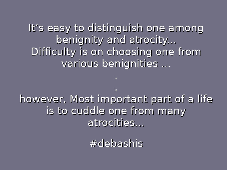 Choosing Between Benignity and Atrocity | PDF