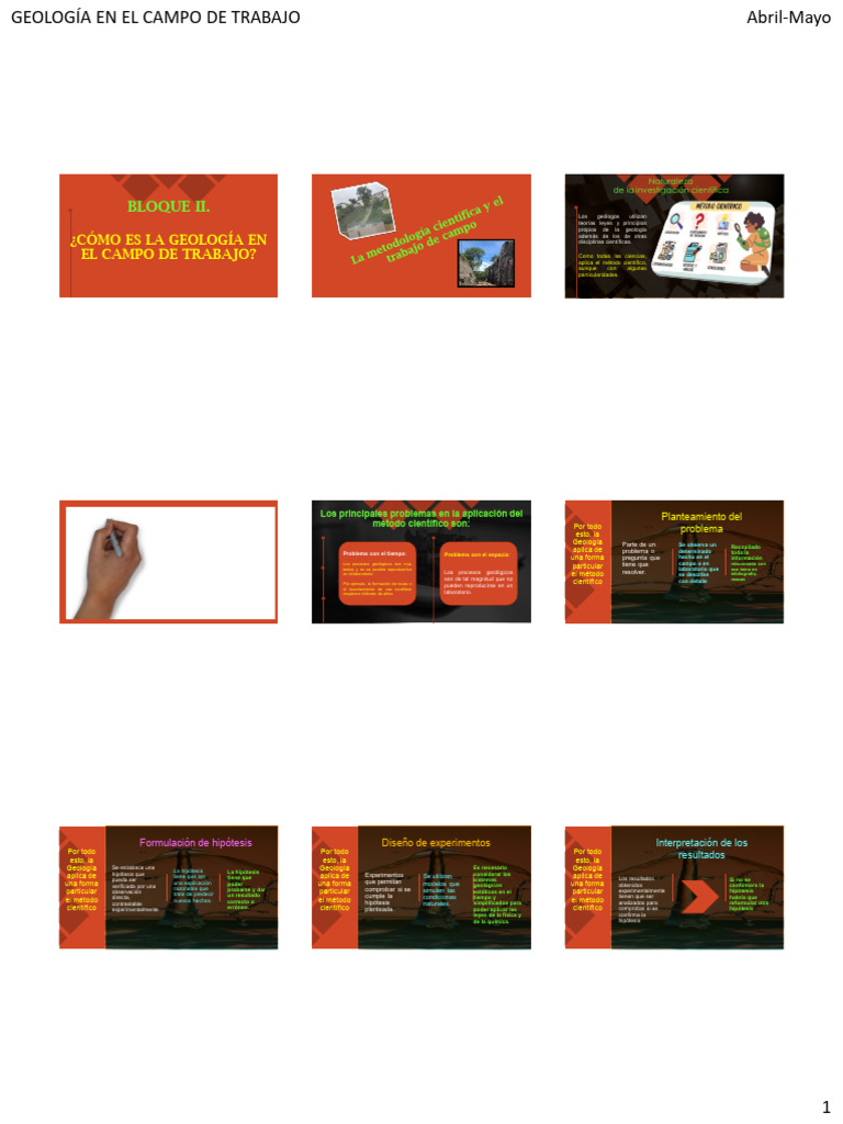 Bloque II Geologia | PDF | Hipótesis | Método científico