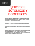 Ejercicios Isométricos | PDF