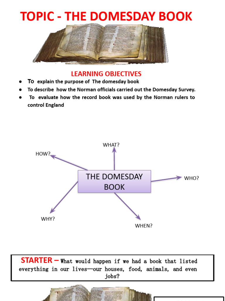 Term 2, Week 6 -The Domesday book | PDF