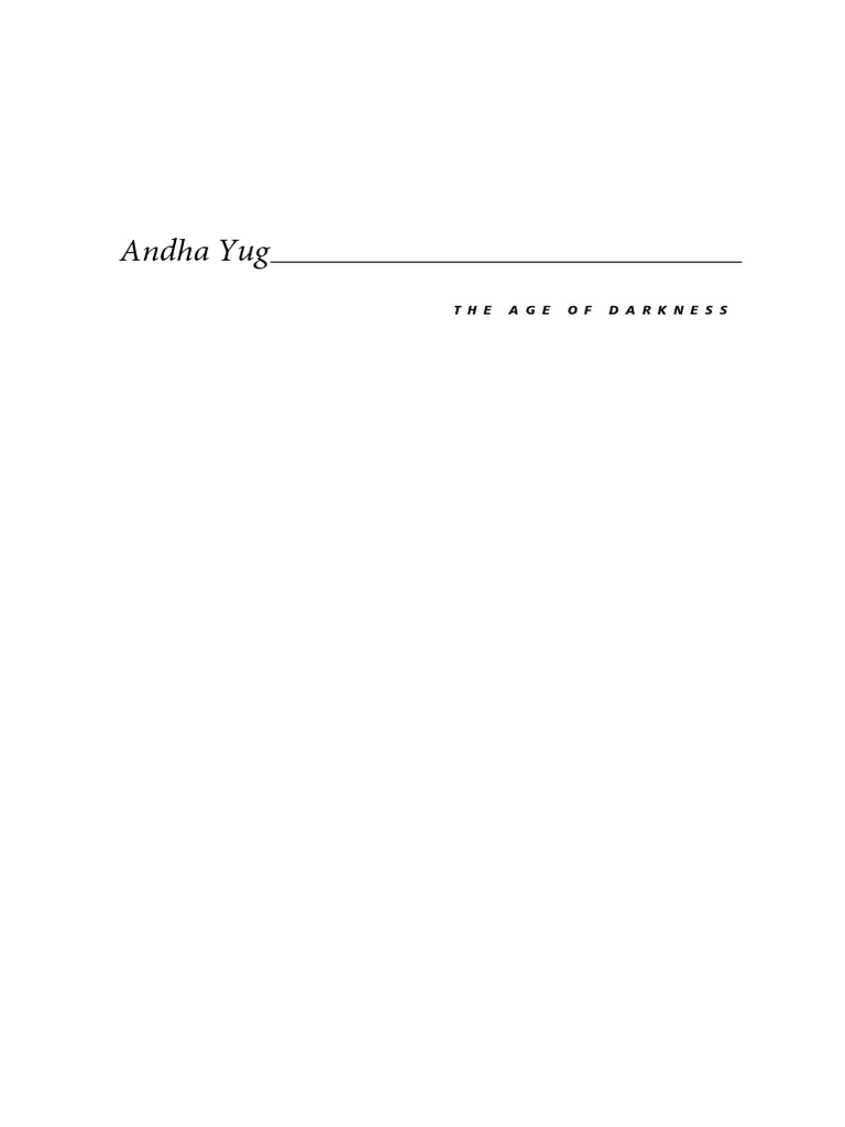 Dharamvir Bharti - Andha Yug | PDF | Mahabharata