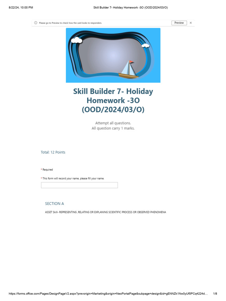 Skill Builder 7-Skill Based Questions | PDF