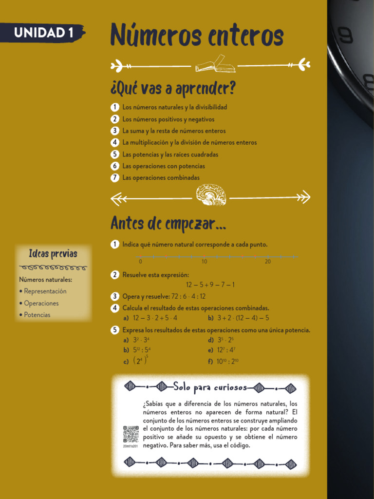 MATES 2ESO - Unidad - 01 | PDF | Entero | Números