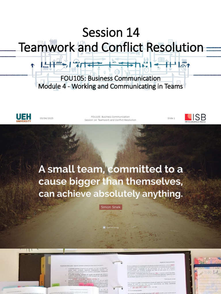 Session 14 - BC - Teamwork and Conflict Resolution | PDF ...