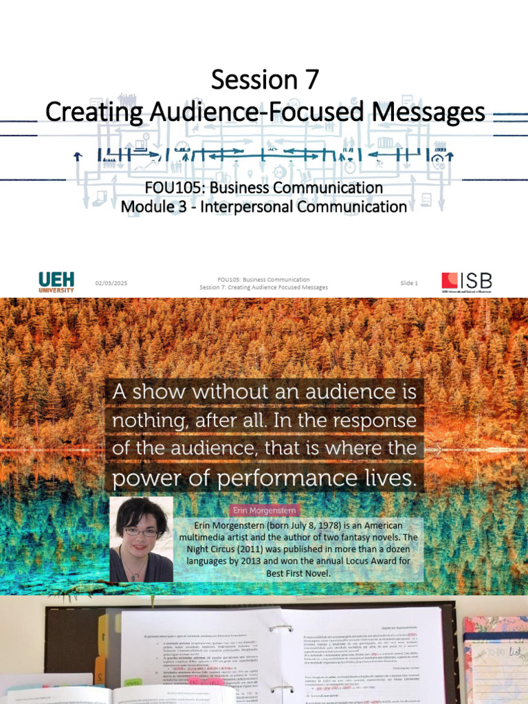Session 7 - BC - Creating Audience Focused Messages | PDF ...