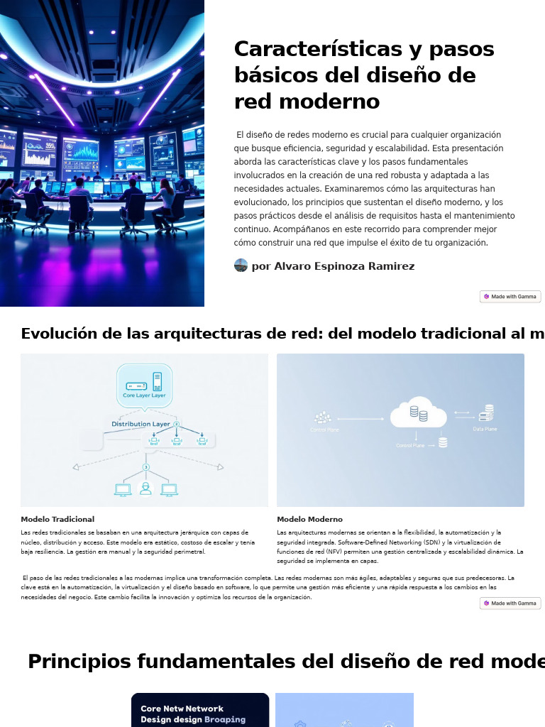 Caracteristicas y Pasos Basicos Del Diseno de Red Moderno | PDF | Escalabilidad | Red de ...