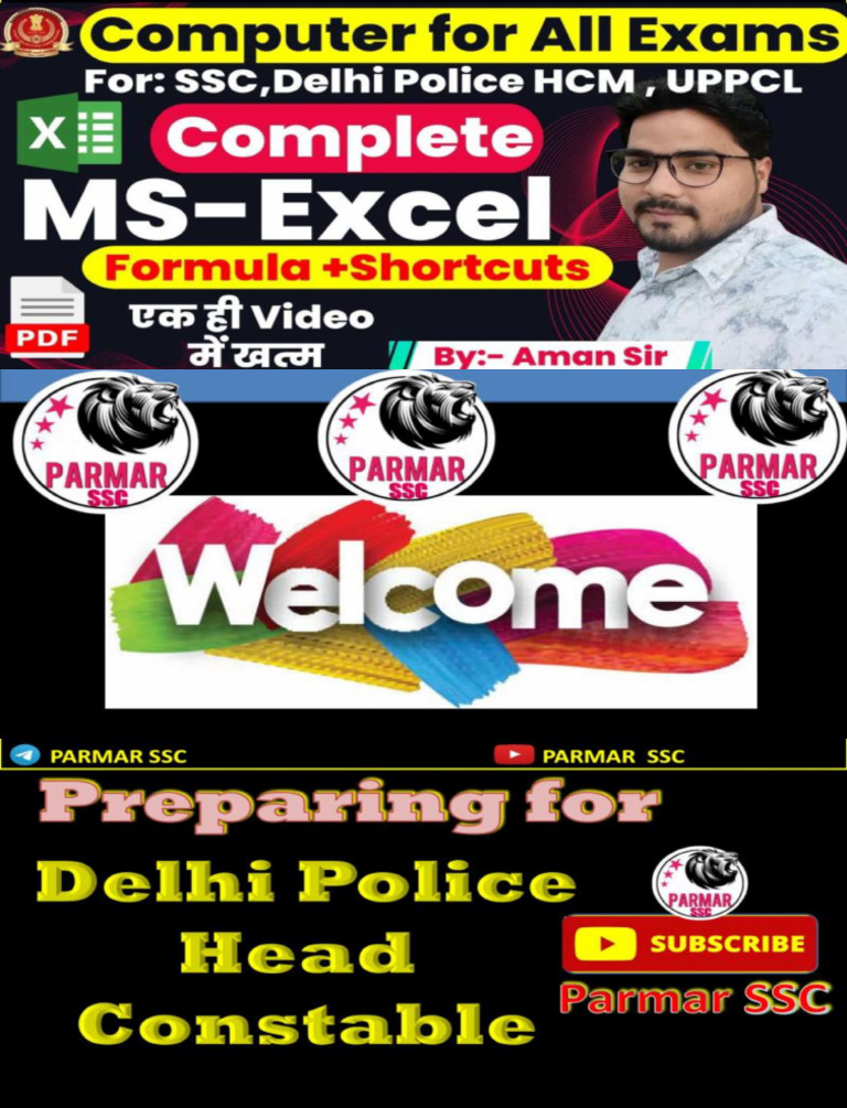 Full MS EXCEL Notes PDF | PDF