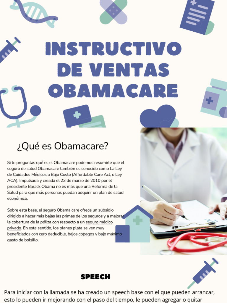 Instructivo de Ventas de Obamacare | PDF