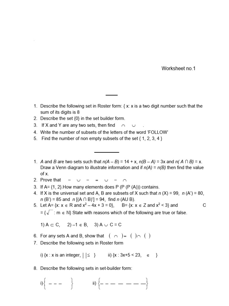 CBSE Class 11 Mathematics Sample Paper 2014 | PDF | Mathematical Logic ...