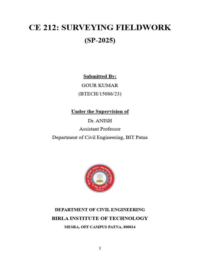 Surveylab Gour Final-1 | PDF | Surveying | Compass