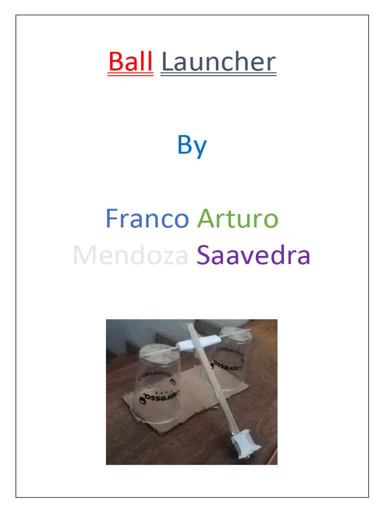 Ball Launcher Experiment Analysis | PDF