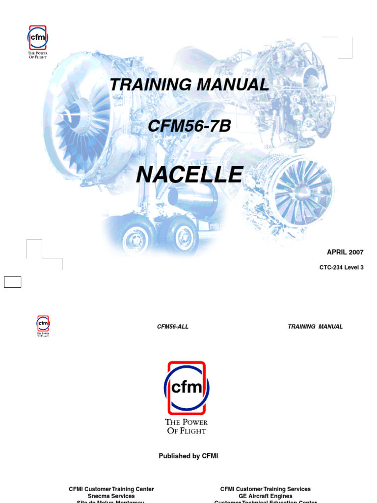 Cfm56 7b Nacelle | PDF | Aviation | Mechanical Engineering