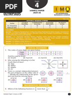 Icso Sample Paper Class-4 2025-26 | PDF | Printer (Computing) | Computing