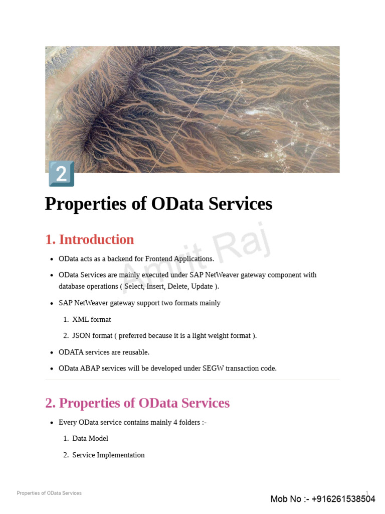 Properties of OData Services | PDF | Software Development | Computer Programming