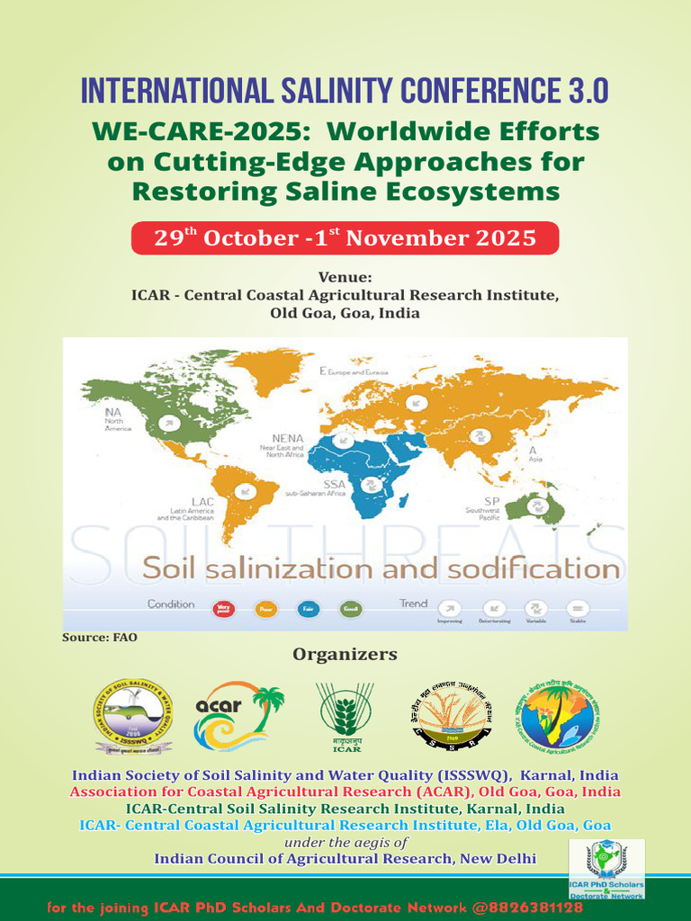 First Circular - ISC 3.0 - WE-CARE - 2025 - Goa | PDF | Sustainability | Agriculture