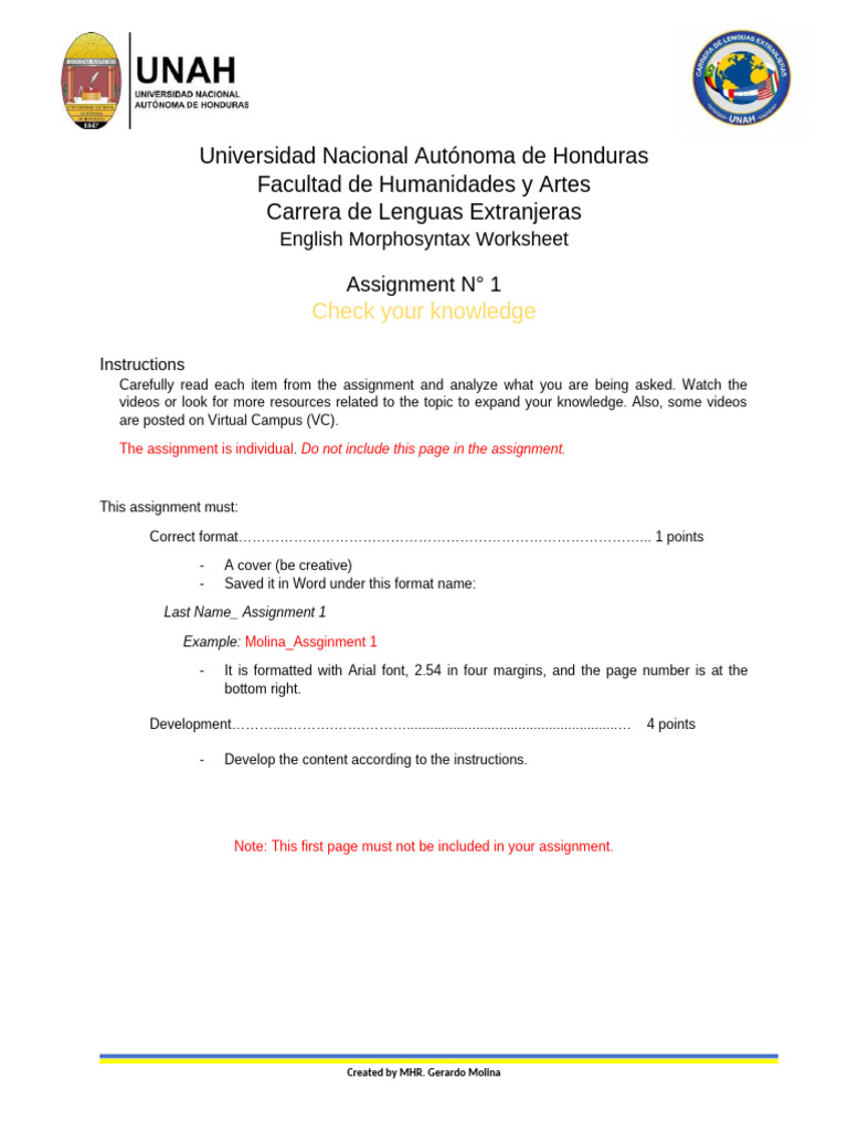 Assignment The Introduction | PDF | Syntax | Grammar