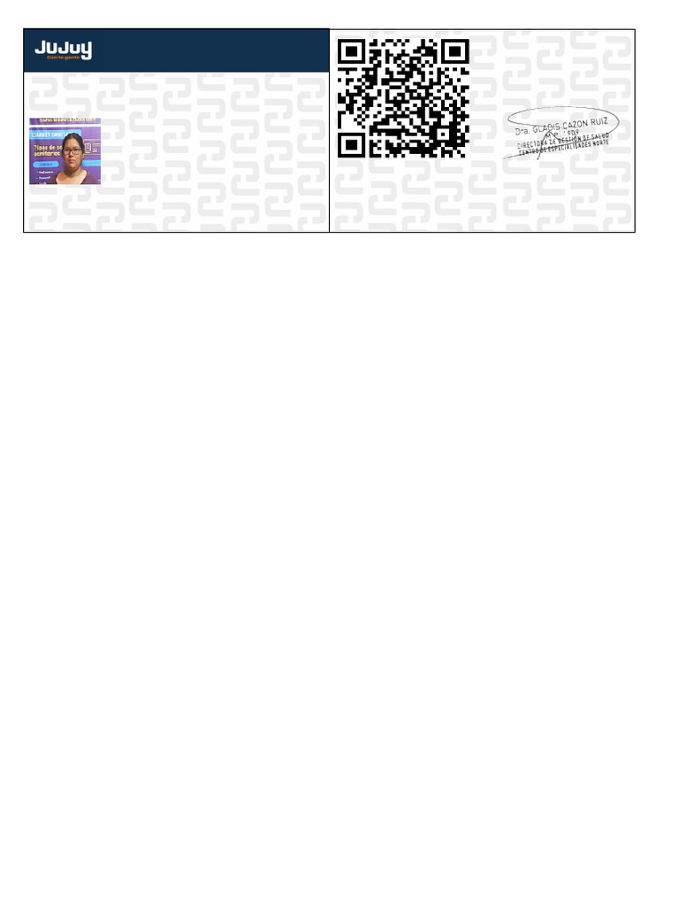 Verificación del Carnet Sanitario QR | PDF