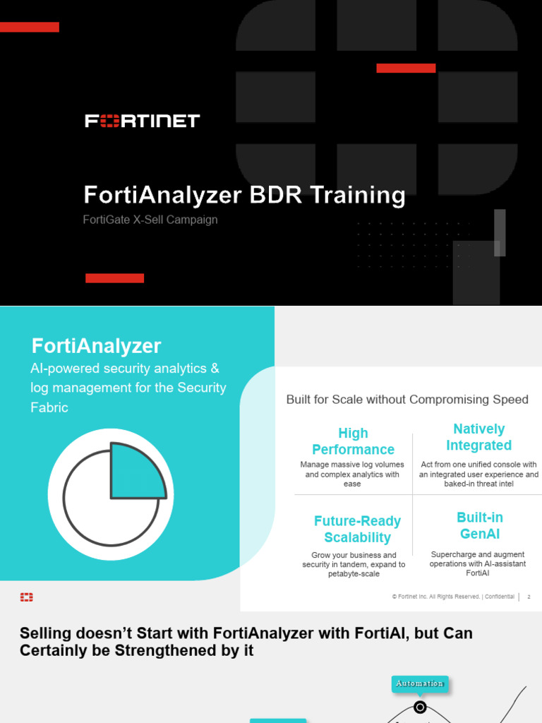 FortiAnalyzer X-Sell BDR Solution Training | PDF | Computer Security | Security