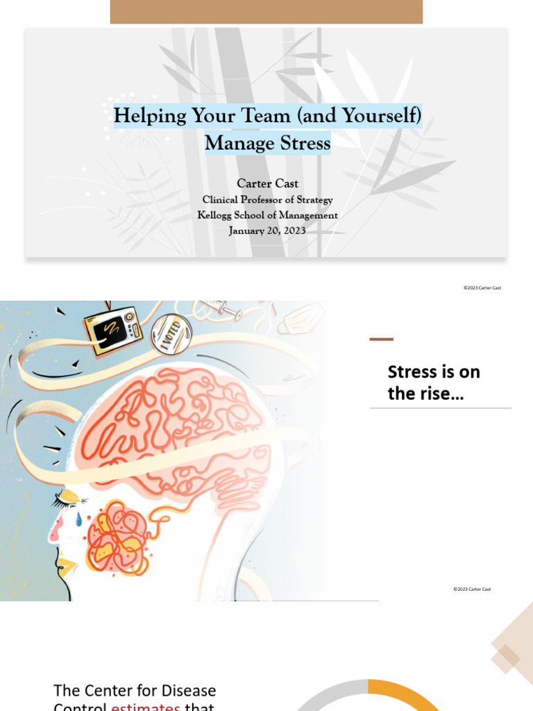 Managing Team Stress Effectively | PDF | Cognitive Behavioral Therapy ...