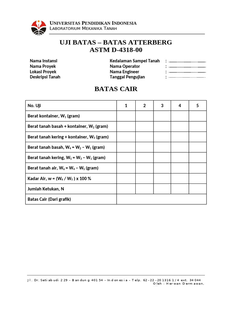 Modul 06 - Uji Batas-batas Atterberg_4-6 | PDF