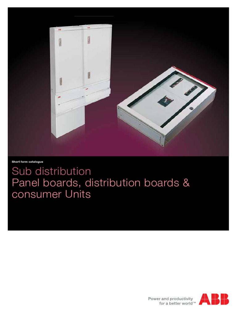 Sub Distribution Boards & Consumer Units | PDF | Power Engineering ...
