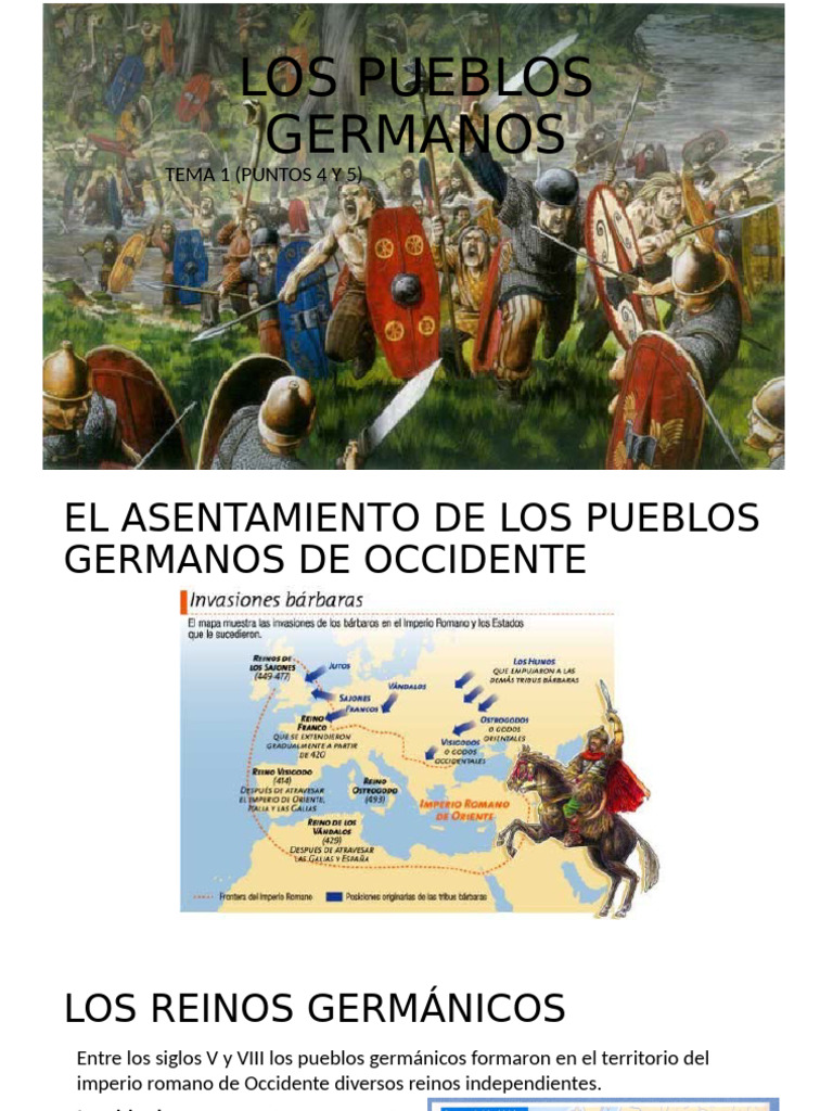 Los Pueblos Germanos | PDF | Carlomagno | Edades medias