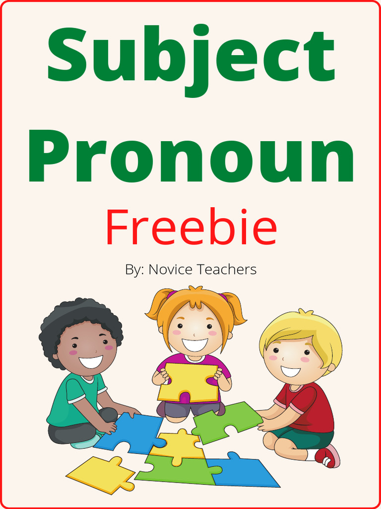 SubjectPronounsFlashcards 1 | PDF