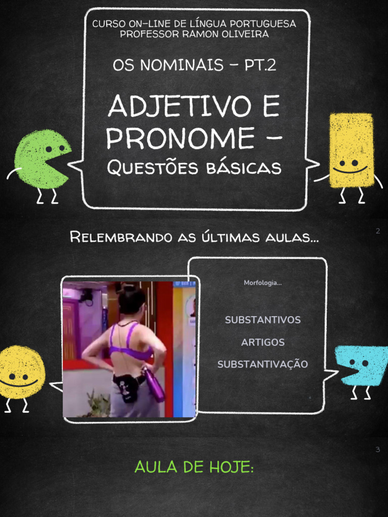 Adjetivo e Pronome (Conceitos Iniciais) | PDF | Pronome | Linguística